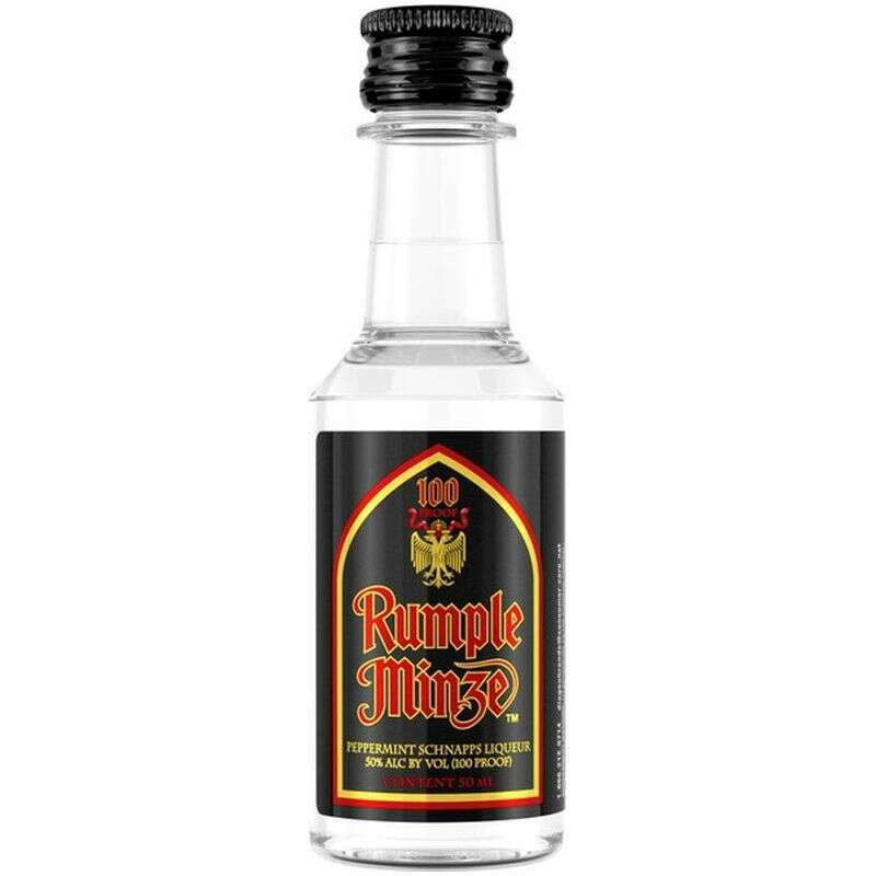 Rumple Minze Peppermint Schnapps 12 x 50ml | Mini Alcohol Bottles ...